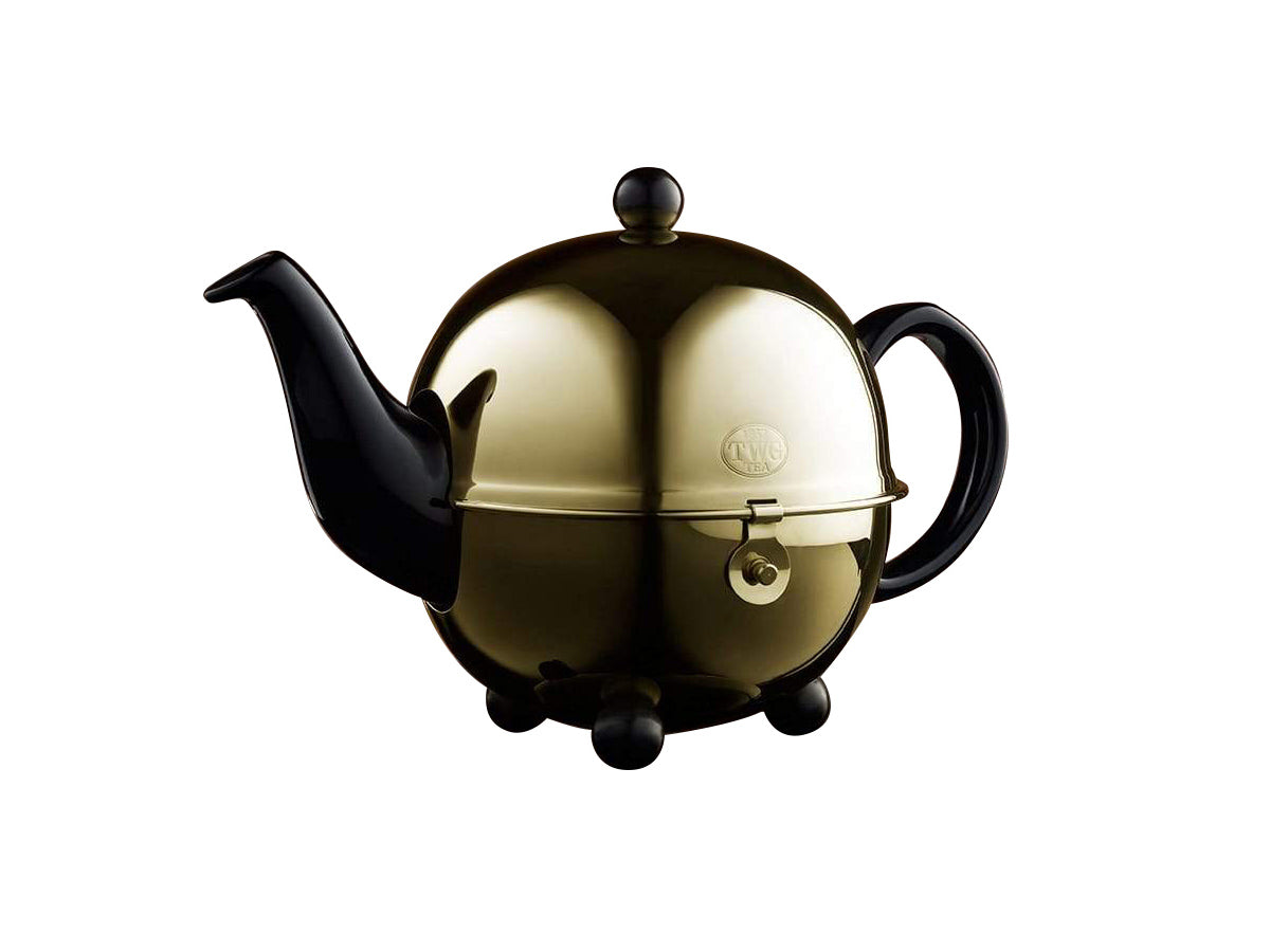 TWG Tea Design Gold Teapot in Black – The Wellness Store